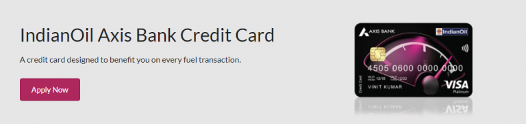 Axis Bank Indian Oil Credit Card - Get 1% Surcharge Waiver
